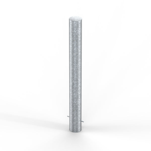 Steel Bollard Semi Domed Top Galvanised (1000mm above ground)– Bollard ...