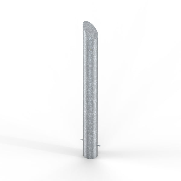 Steel Bollard Semi Domed Top Galvanised (1000mm above ground)– Bollard ...