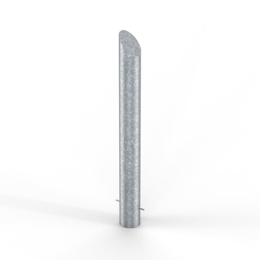 Steel Bollard Semi Domed Top Galvanised (1000mm above ground)– Bollard ...