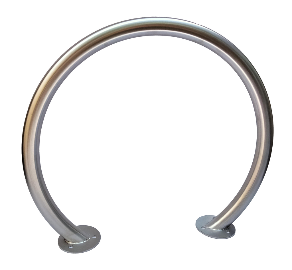 O-Ring Cycle Stand - Stainless Steel | Bollard Depot